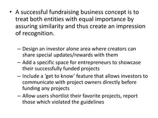 Roadmap to launch your crowdfunding platform: Business Model & features ...