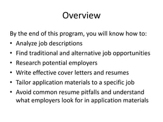 Launch your Library Career: Preparing Yourself, and Your Materials, for ...