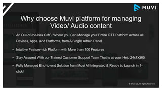 Launch your Own OTT Platform instantly with Muvi | PPTX