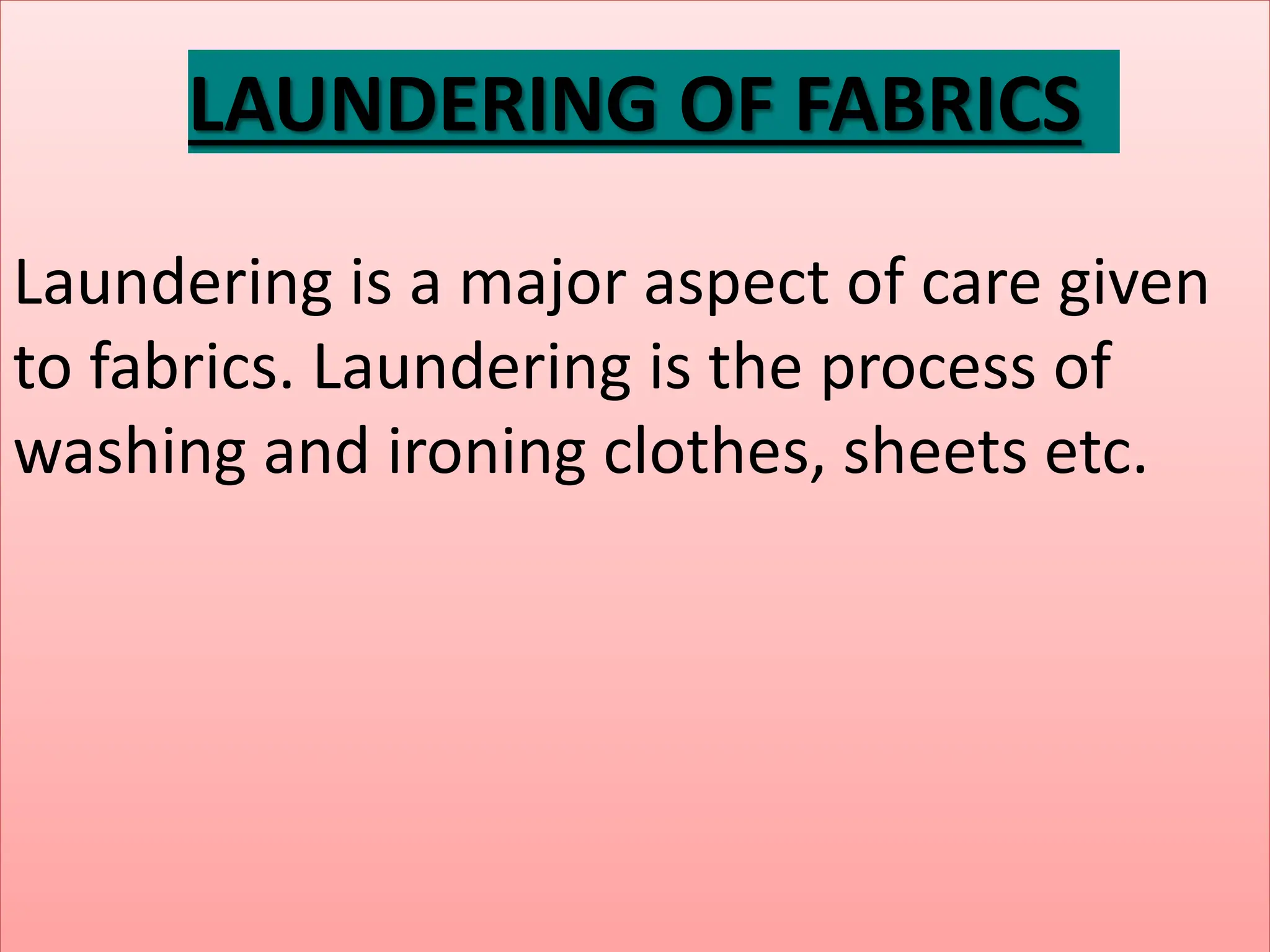 laundering agent and equipment.pptx for year 4 | PPT