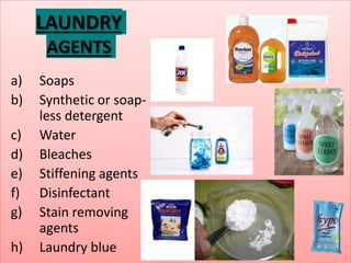 laundering agent and equipment.pptx for year 4 | PPTX