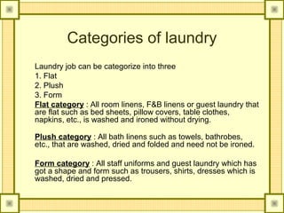Laundry an housekeeper perspective | PPT