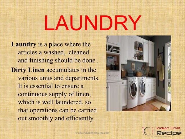 LAUNDRY OPERATIONS IN HOUSE KEEPING | PPTX