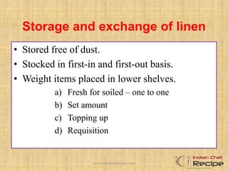 LAUNDRY OPERATIONS IN HOUSE KEEPING | PPTX