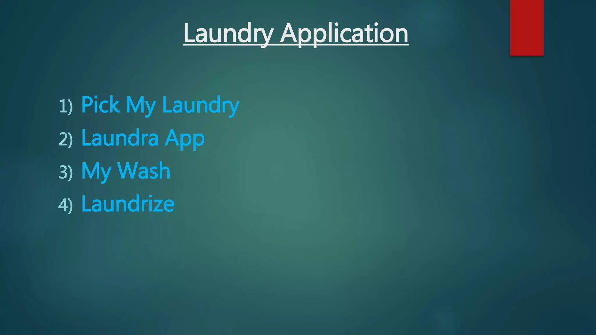 Laundry application | PPTX