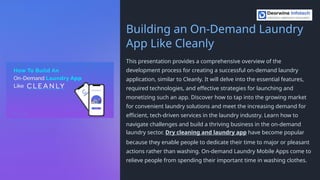 How to Make on Demand Laundry App Like Cleanly | PPT