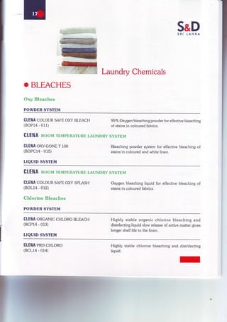 Laundry chemicals | PDF | Skin Care | Beauty