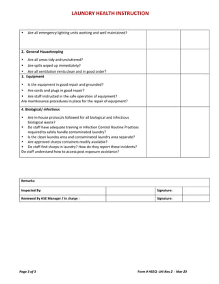 LAUNDRY HEALTH INSTRUCTION Form # HSEQ - LSI- Rev 2.docx