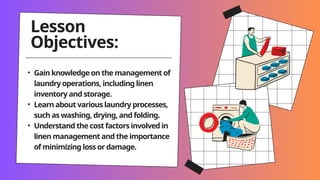 Laundry & Linen Management.pptx by: Analiza E. Manipis | PPTX
