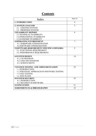 LUNDRY MANAGEMENT SYSTEM PROJECT REPORT. | PDF