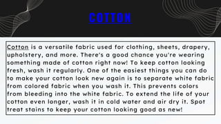 Laundry Procedures and Fabric Care .pptx