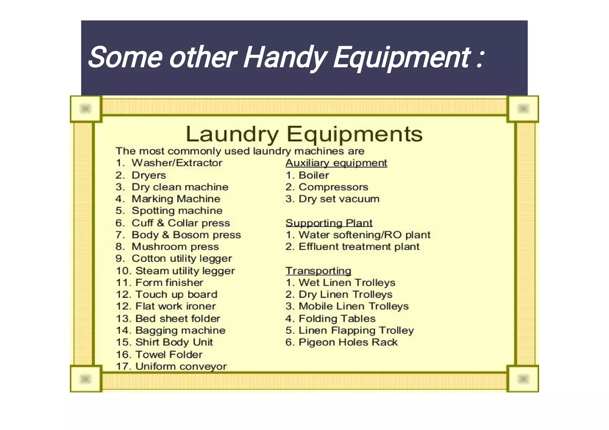Laundry set up project (Housekeeping) | PDF Laundry set up project (Housekeeping) | PDF