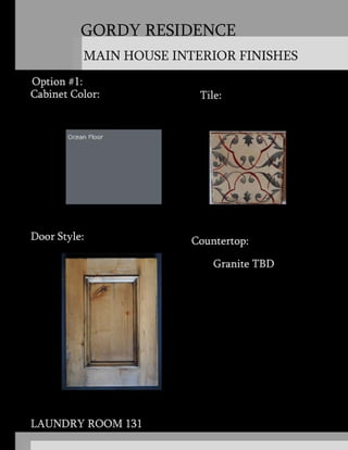 Laundry room 131 finish package | PDF