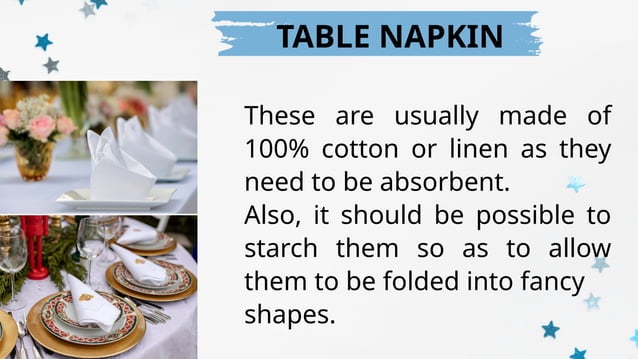 LAUNDRY TYPES OF LINEN.pptx laundry types of linen | PPTX