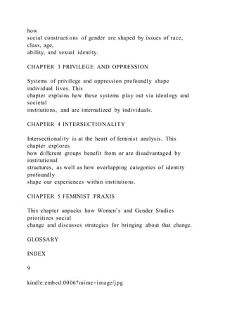 Launius and Hassel scaffold feminist analysis in a way th | DOCX