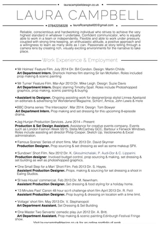 Laura campbell CV | PDF