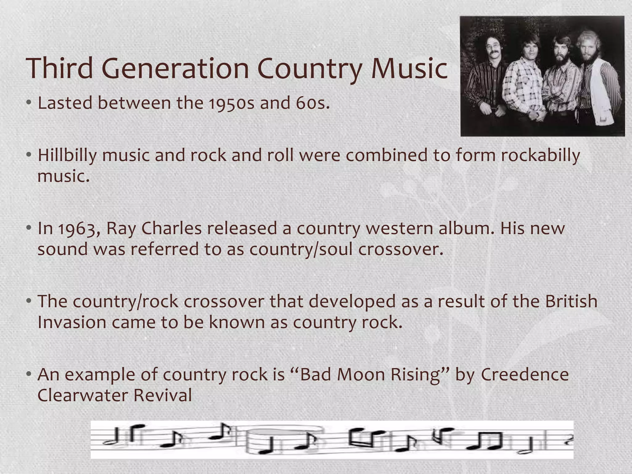 Country Music Powerpoint | PPTX