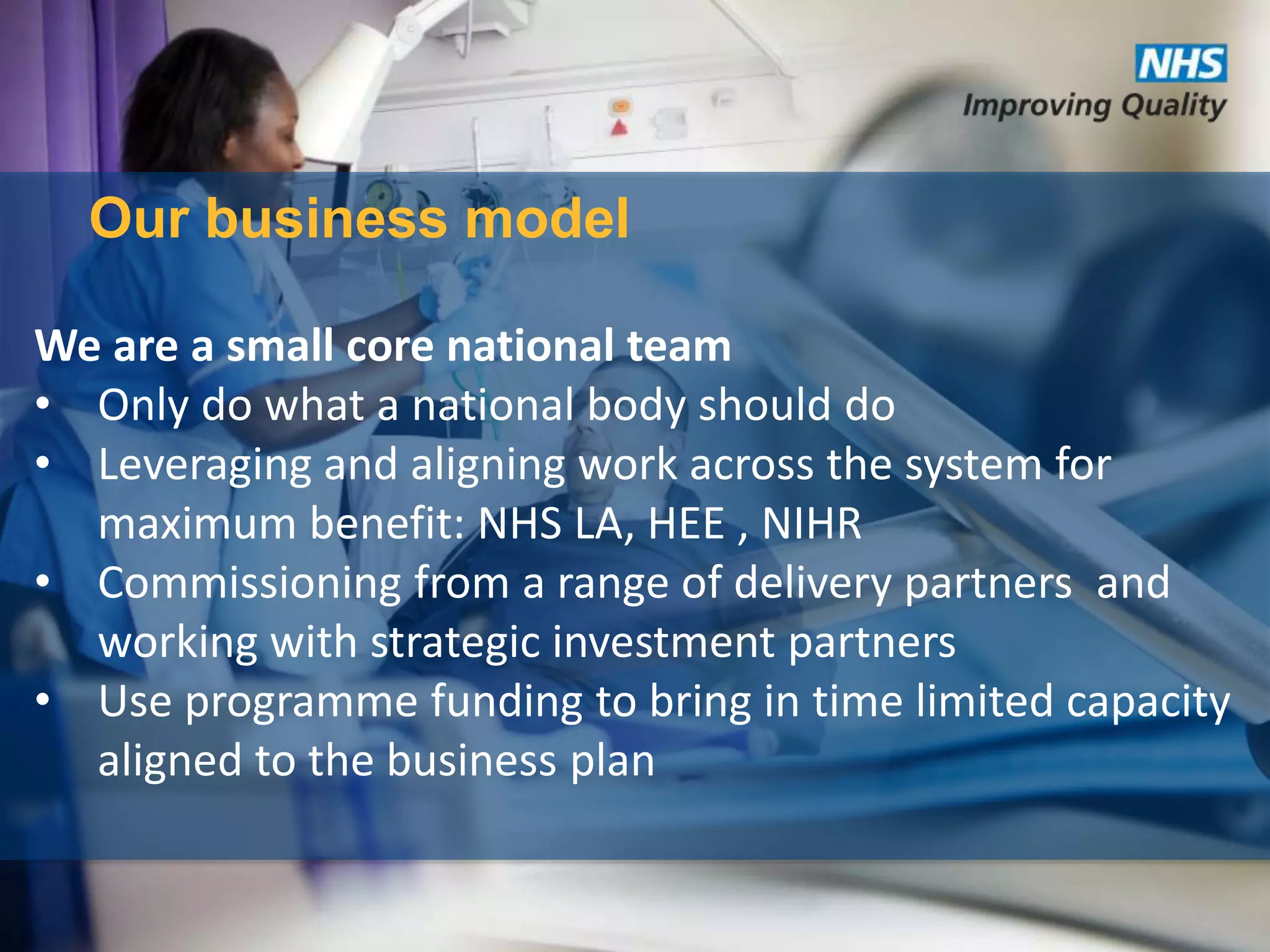 Introduction to NHS Improving Quality - Laura Hibbs | PPTX | Healthcare ...