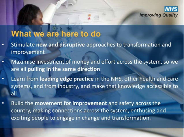 Introduction to NHS Improving Quality - Laura Hibbs | PPT