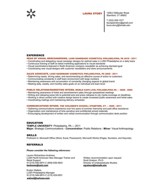 Laura J. Story Resume | PDF | Business | Business and Finance