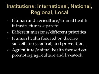 Challenges in Implementing One Health Globally | PPTX