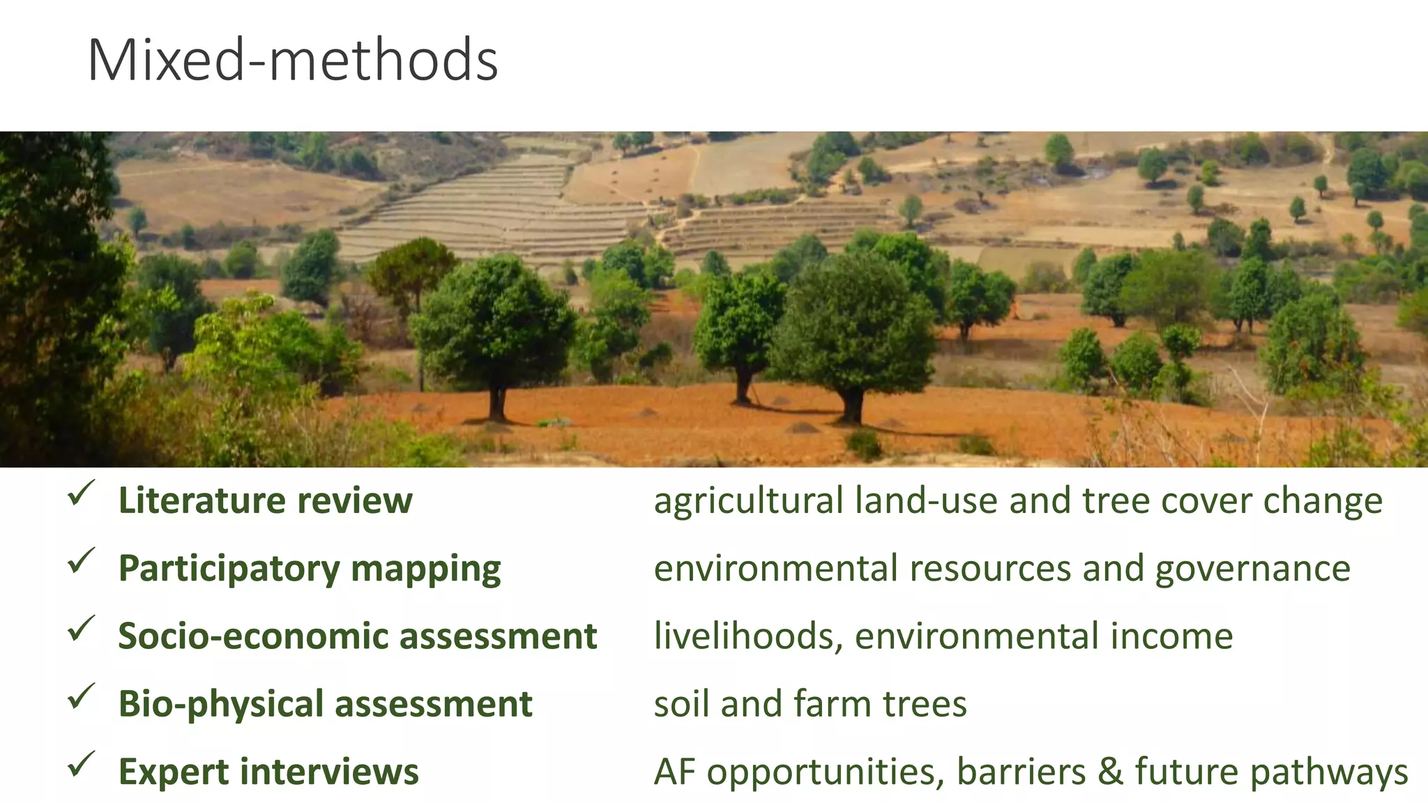 Land-use transitions and agroforestry in upland Myanmar | PPT