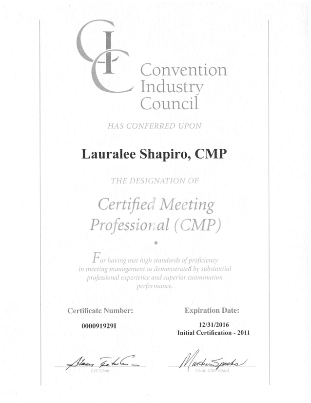 CMP Certificate | PDF