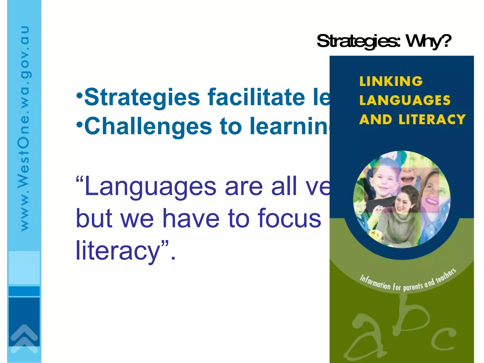 Language Learning Strategies and multimedia language learning | PPT