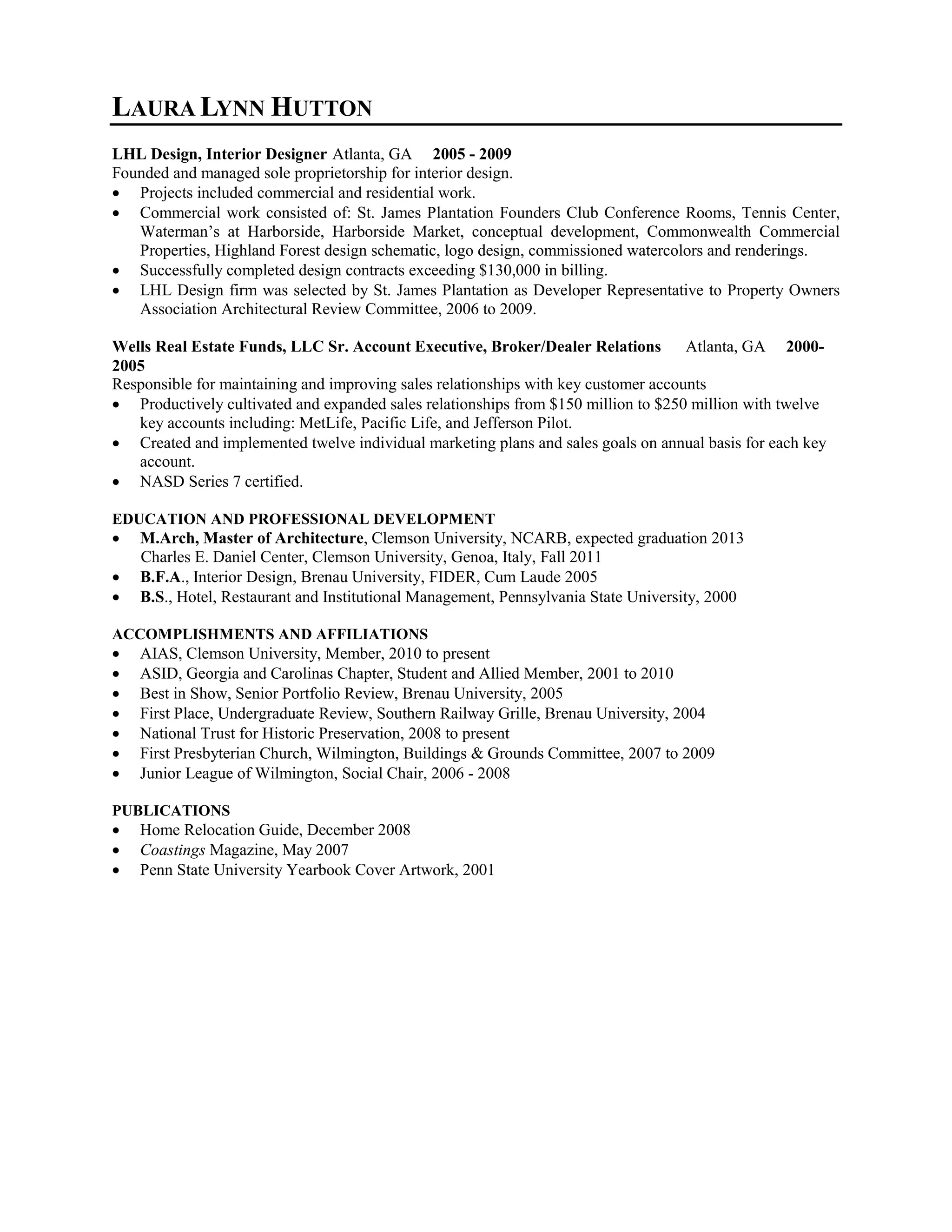 Laura lynn hutton resume | PDF
