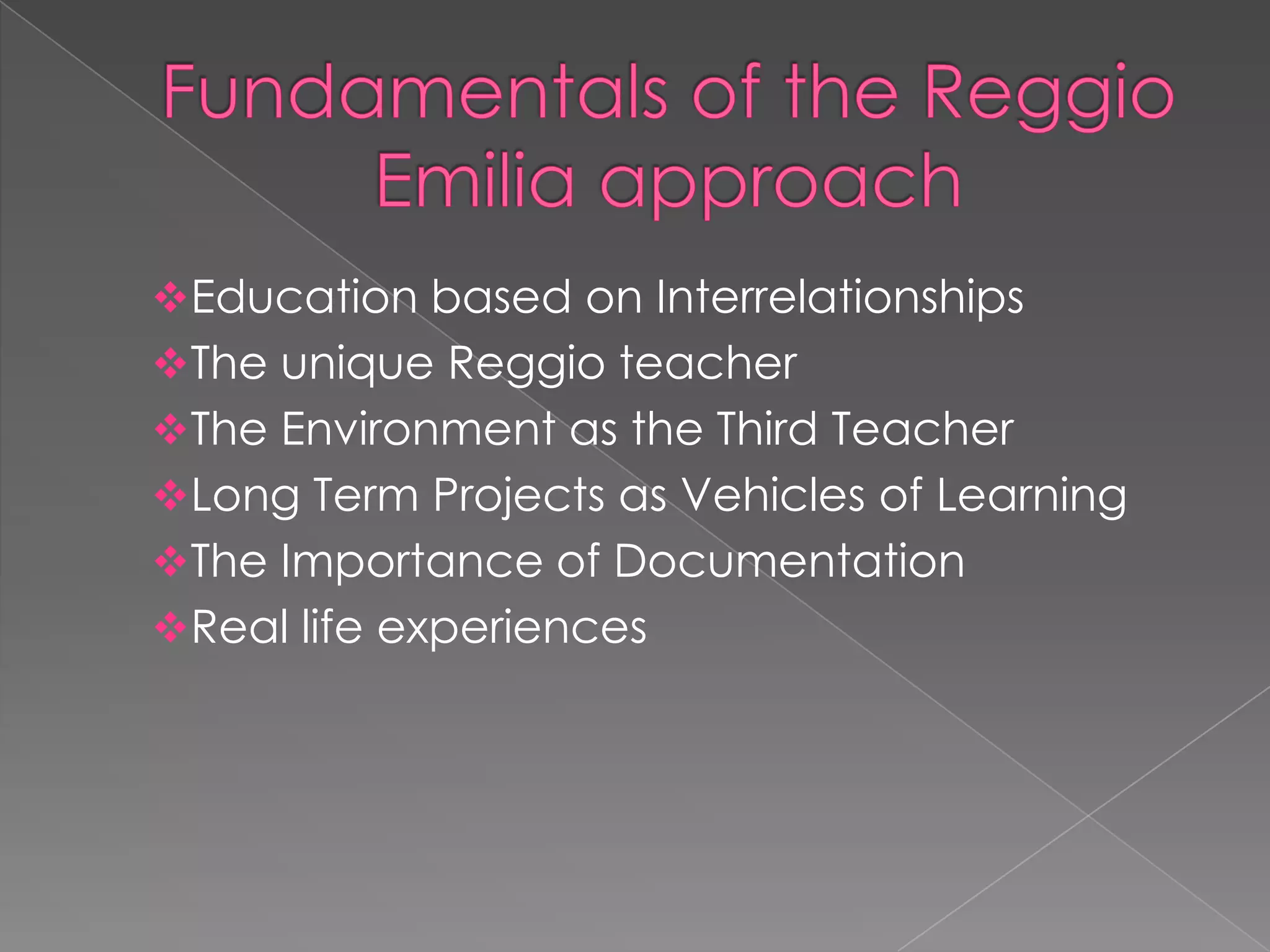 Reggio Emilia powerpoint | PPTX