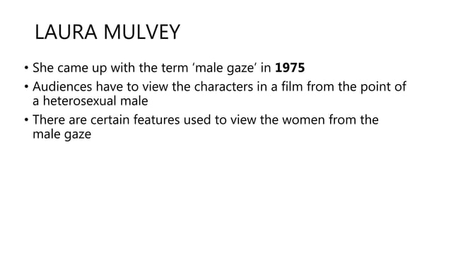 Laura mulvey's theory | PPT