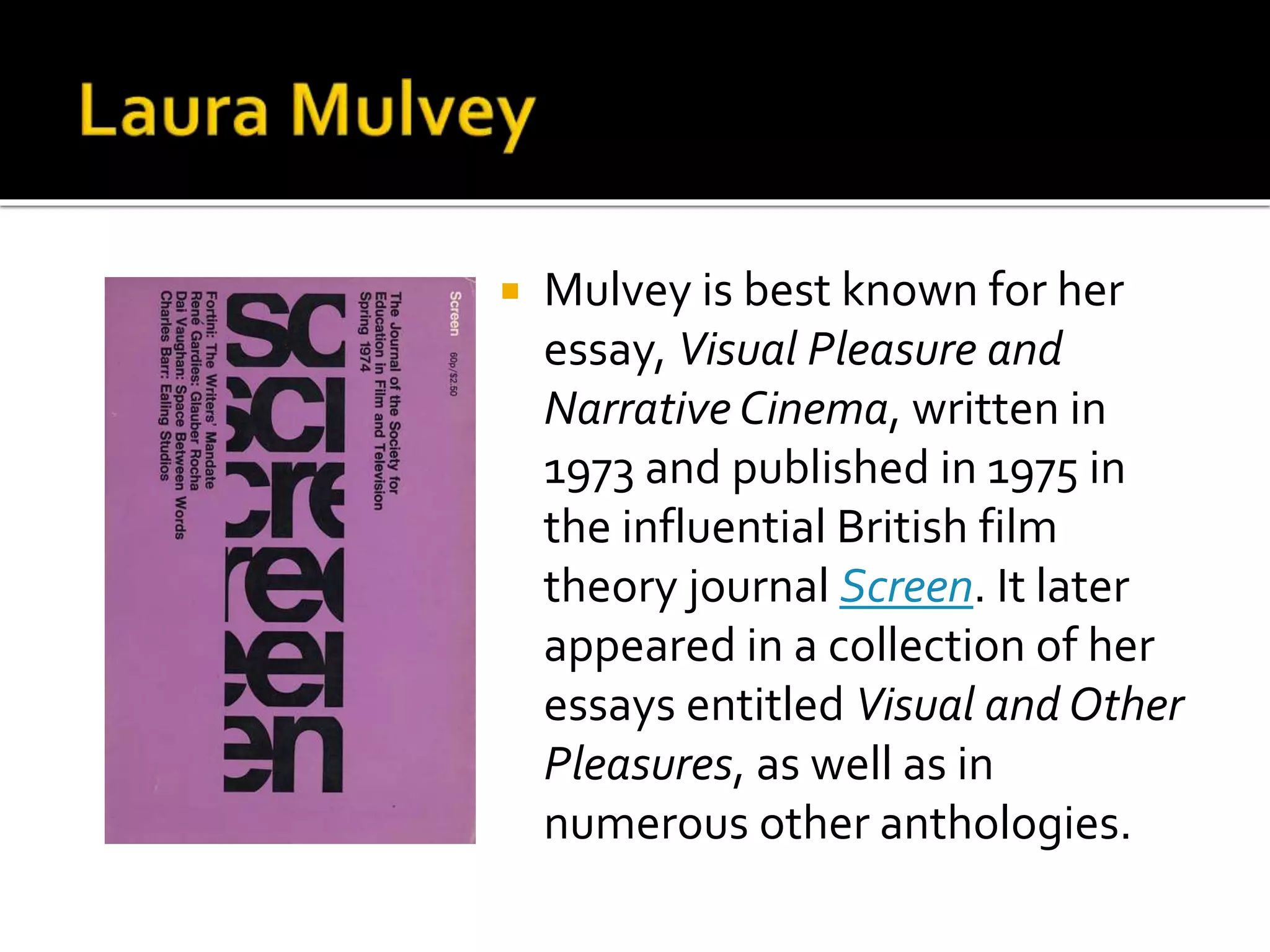 Laura Mulvey | PPTX