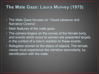 Laura mulvey male gaze textual analysis media | PPT