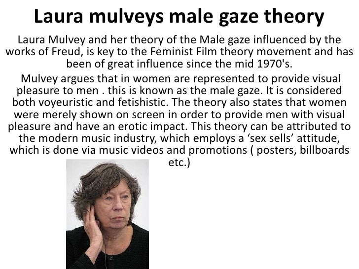 Laura Mulveys Male Gaze Theory done Laura Mulveys Male Gaze Theory done
