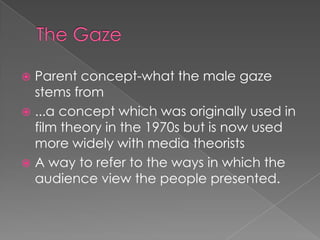 Laura mulvey the male gaze | PPTX