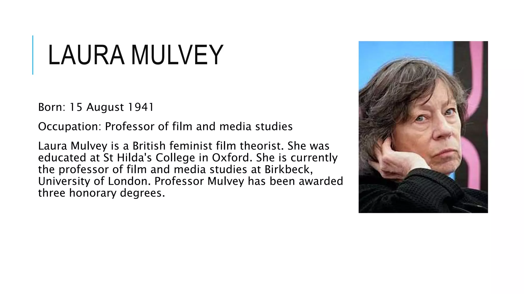 Laura Mulvey Theory | PPT