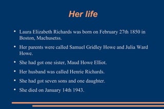 Laura richards power point | PPT