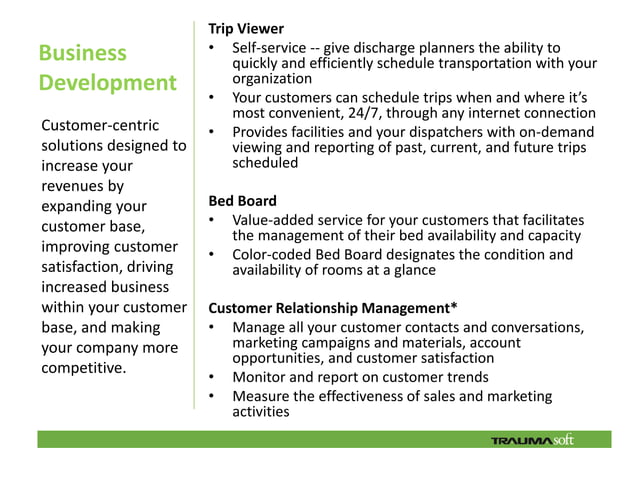Traumasoft Presentation | PDF