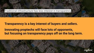 Bring transparency to buying and selling property using proptech ...