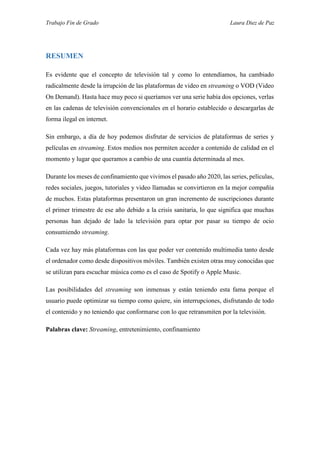 EL STREAMING COMO FORMA DE ENTRETENIMIENTO | PDF