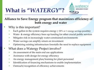 Water and Energy Efficiency: The Next Big Thing | PPT