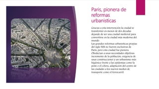 La urbanismo moderno, la ciudad industrial, haussman | PPTX