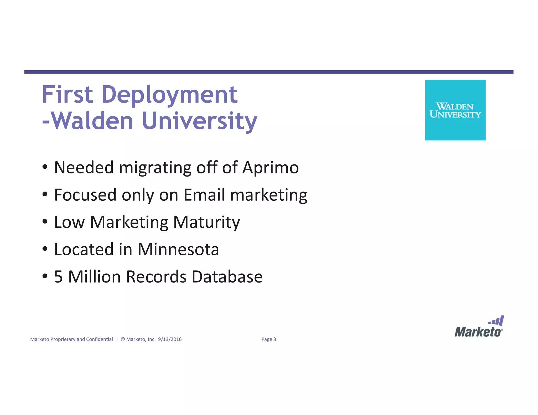 Laureate education case study - Marketo | PDF