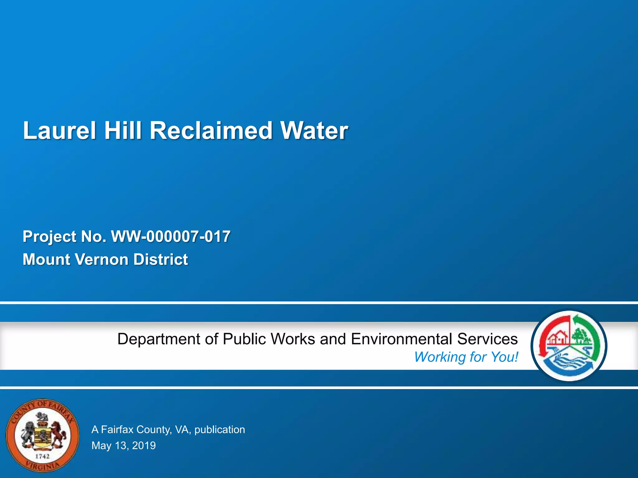 Laurel Hill Reclaimed Water | PPT