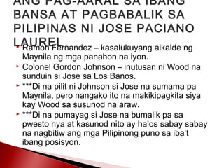JOSE LAUREL: LIFE AND WORKS II | PPT