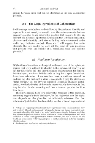 Laurence bon jour and ernest sosa epistemic justification-internalism ...
