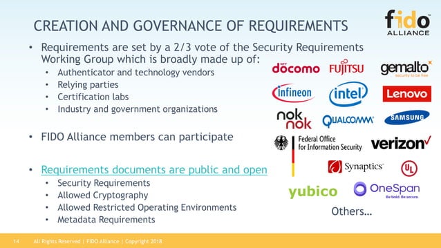 Overview of FIDO Security Requirements and Certifications | PPT