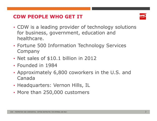 KMG Symposium 2013, Customer Advocacy by Lauren McCadney from CDW | PPT