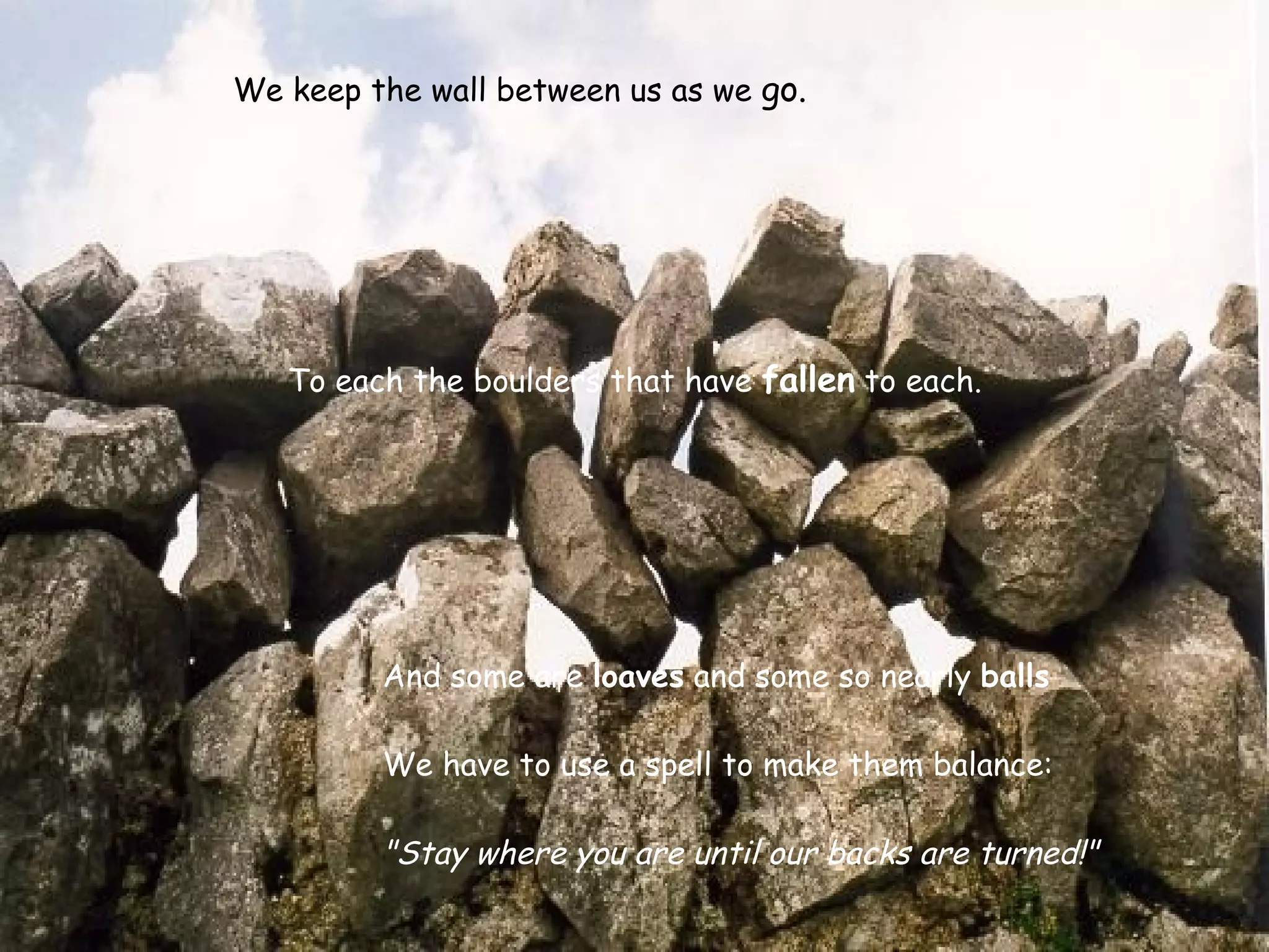 Mending Wall Analysis | PPT