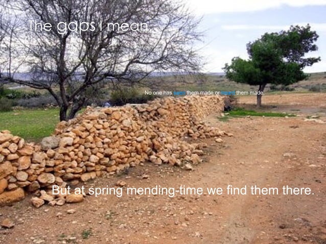 Mending Wall Analysis | PPT